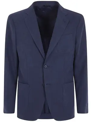 Giorgio Armani Pockets Fit Jacket - Blue