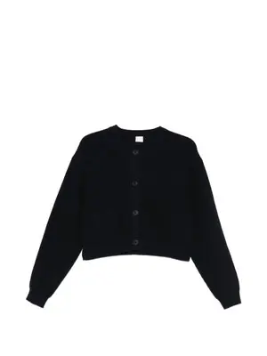 CT PLAGE Cotton Crewneck Cardigan - Blue