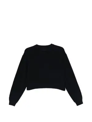 CT PLAGE Cotton Crewneck Cardigan - Blue