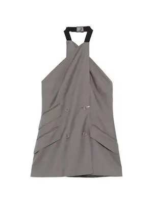 Max Mara Wool Halterneck Top - Grey