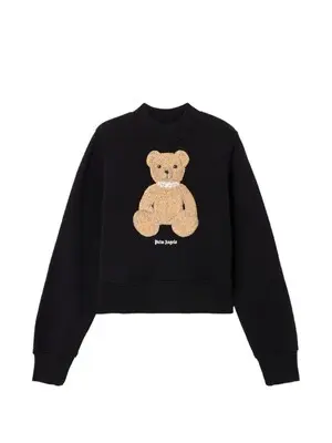 Palm Angels Bear Graphic Crewneck Sweatshirt - Black