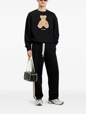 Palm Angels Bear Crewneck Sweatshirt - Black