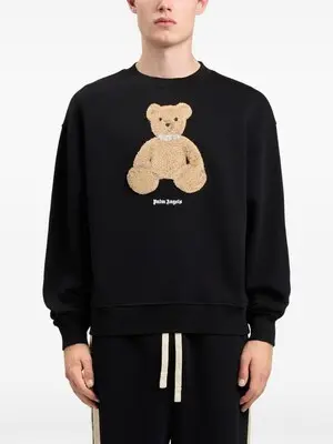 Palm Angels Bear Crewneck Sweatshirt - Black