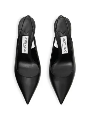 JIMMY CHOO Love Leather Slingback Pumps - Black