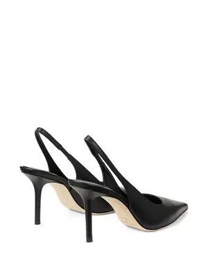 JIMMY CHOO Love Leather Slingback Pumps - Black