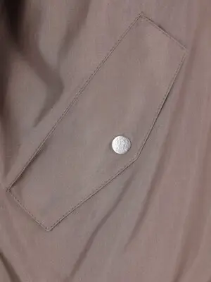 Brunello Cucinelli Silk Blouson Jacket - Brown