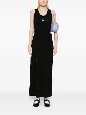 Maison Kitsuné Baby Fox Cotton Tank Top - Black