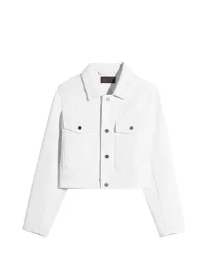 LEMAIRE Cotton Cropped Denim Jacket - White