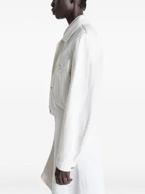 LEMAIRE Cotton Cropped Denim Jacket - White