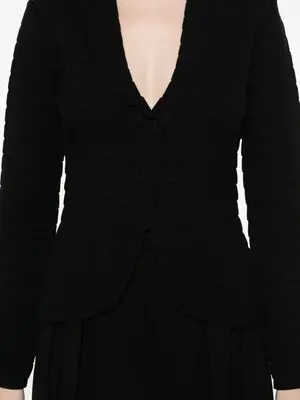 Emporio Armani Single-breasted Blazer Jacket - Black