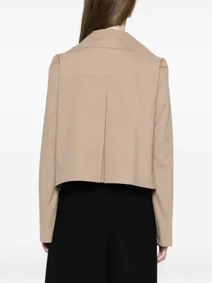 Emporio Armani Cotton Double-breasted Jacket - Beige