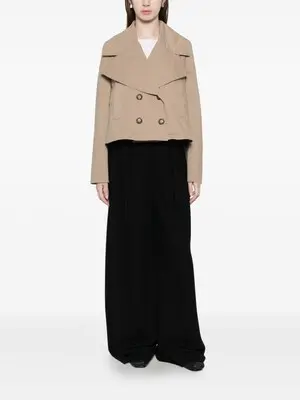 Emporio Armani Cotton Double-breasted Jacket - Beige