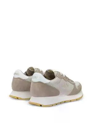 SUN 68 Ally Suede Logo Sneakers - Grey