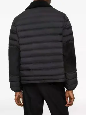 Burberry Equestrian Shearling Nylon Puffer Jacket