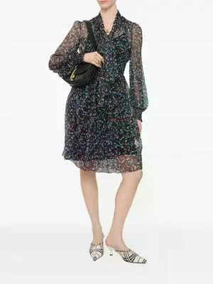 Burberry Ditsy Floral Silk Creponne Dress