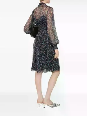 Burberry Ditsy Floral Silk Creponne Dress