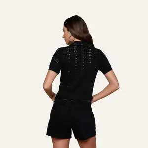 L'AGENCE Ninette Knit Top - Black