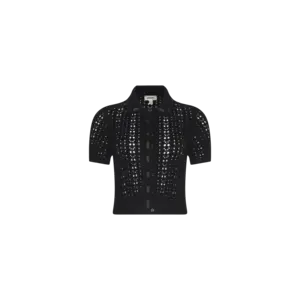 L'AGENCE Ninette Knit Top - Black