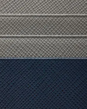 Prada Saffiano Leather Card Holder - Blue
