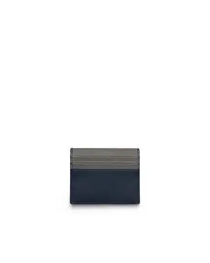 Prada Saffiano Leather Card Holder - Blue
