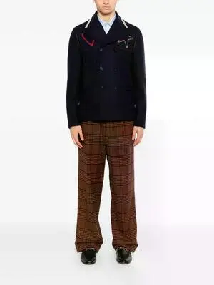 Valentino Garavani Double-breasted Embroidered Jacket