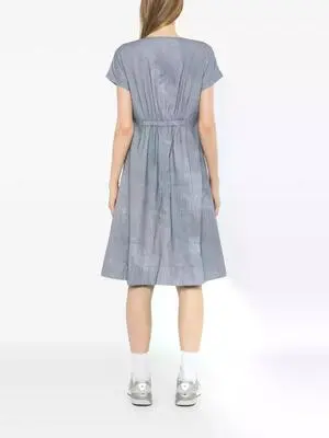 AGNES B. Checked Midi Dress