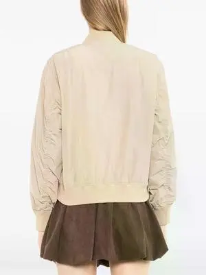AGNES B. Dino Bomber Jacket - Neutrals