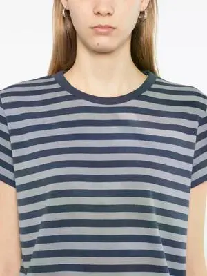 AGNES B. Striped Brando T-shirt - Blue