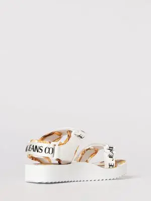 Versace Heeled Platform Sandals - White