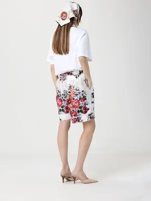 Dolce & Gabbana Floral Silk Shorts