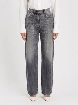 TWINSET Embellished Straight Leg Jeans