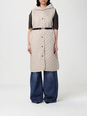 Max Mara Max Mara The Cube Camille Quilted Nylon Vest Natural