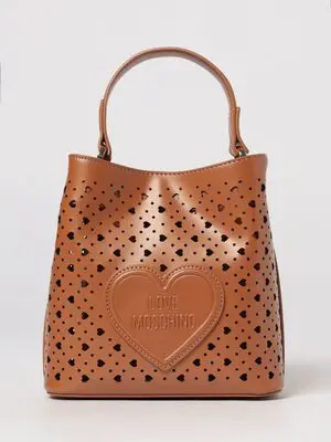 Moschino Perforated Heart Bucket Bag