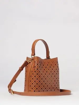 Moschino Perforated Heart Bucket Bag