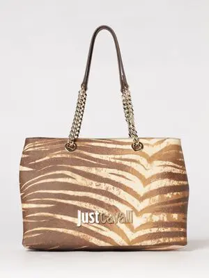 Just Cavalli Tiger Print Chain Shoulder Bag