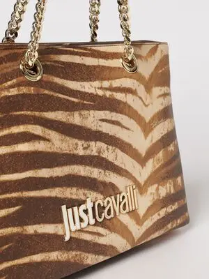 Just Cavalli Tiger Print Chain Shoulder Bag