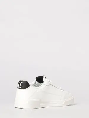 Just Cavalli Leather Sneakers - White
