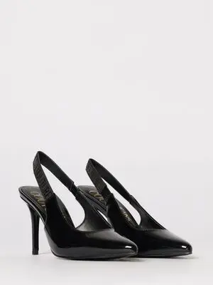 Versace Patent Leather Slingback Pumps - Black
