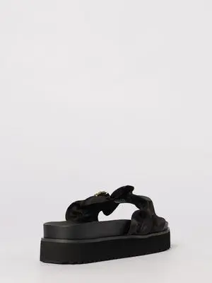 Versace Embellished Heeled Sandals - Black