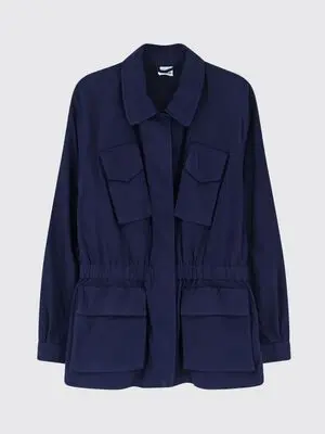 Aspesi Cotton Jacket With Classic Collar And Elasticated Waist