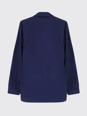 Aspesi Cotton Jacket With Classic Collar And Elasticated Waist