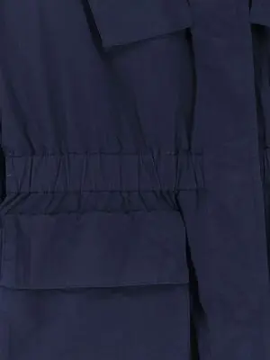 Aspesi Cotton Jacket With Classic Collar And Elasticated Waist