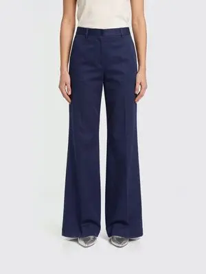 Aspesi Aspesi Stretch Cotton Flared Trousers Blue