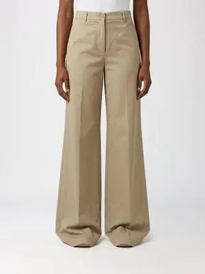 Aspesi Aspesi Stretch Cotton Flared Trousers Colonial