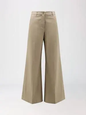 Aspesi Stretch Cotton Flared Trousers - Colonial