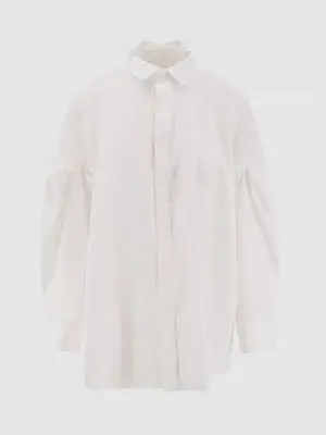 Sacai Striped Cotton Blend Shirt