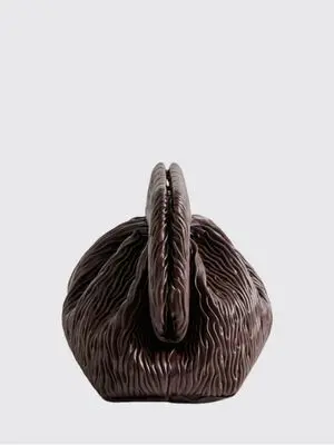 THEMOIRE Textured Clutch - Brown