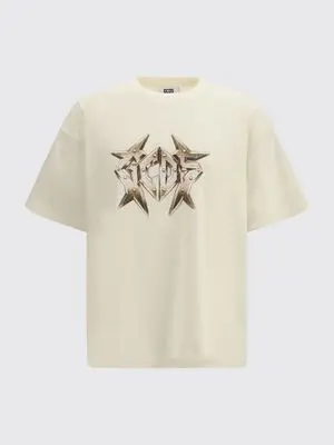 Gcds Cotton Graphic Print T-shirt - Beige