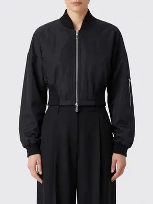 Sportmax Cropped Bomber Jacket - Black