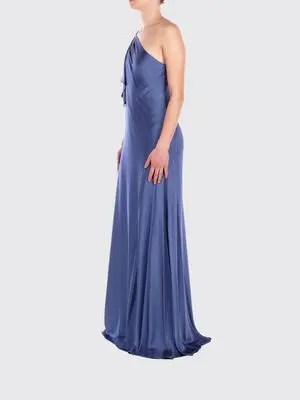 Ralph Lauren One-shoulder Satin Gown With Bow Appliqu